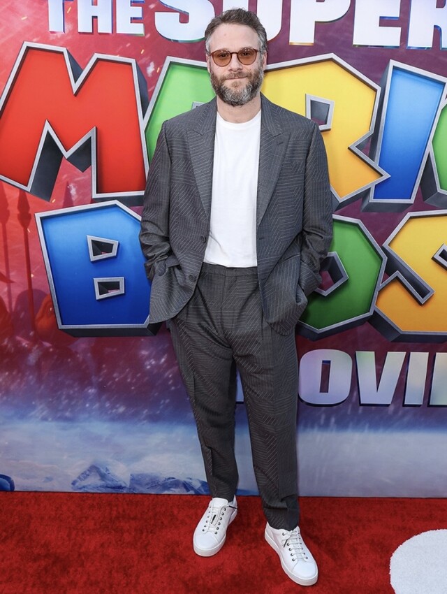 File:Super Mario movie premiere 2023 Seth Rogen.jpg - Super Mario Wiki ...