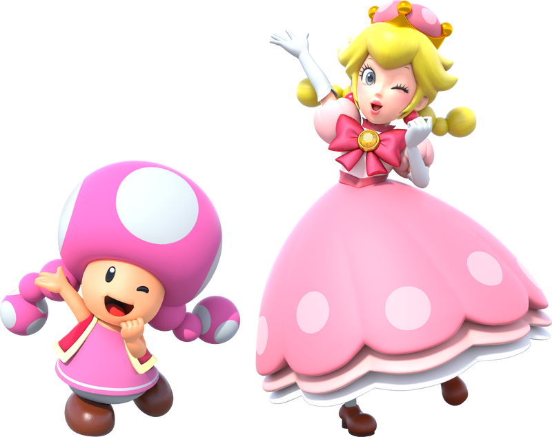 File:New Super Mario Bros. U Deluxe Toadette & Peachette 01.png - Super ...