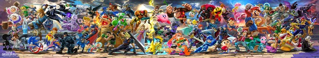 File:Super Smash Bros Ultimate panoramic art (2nd version).jpg - Super ...