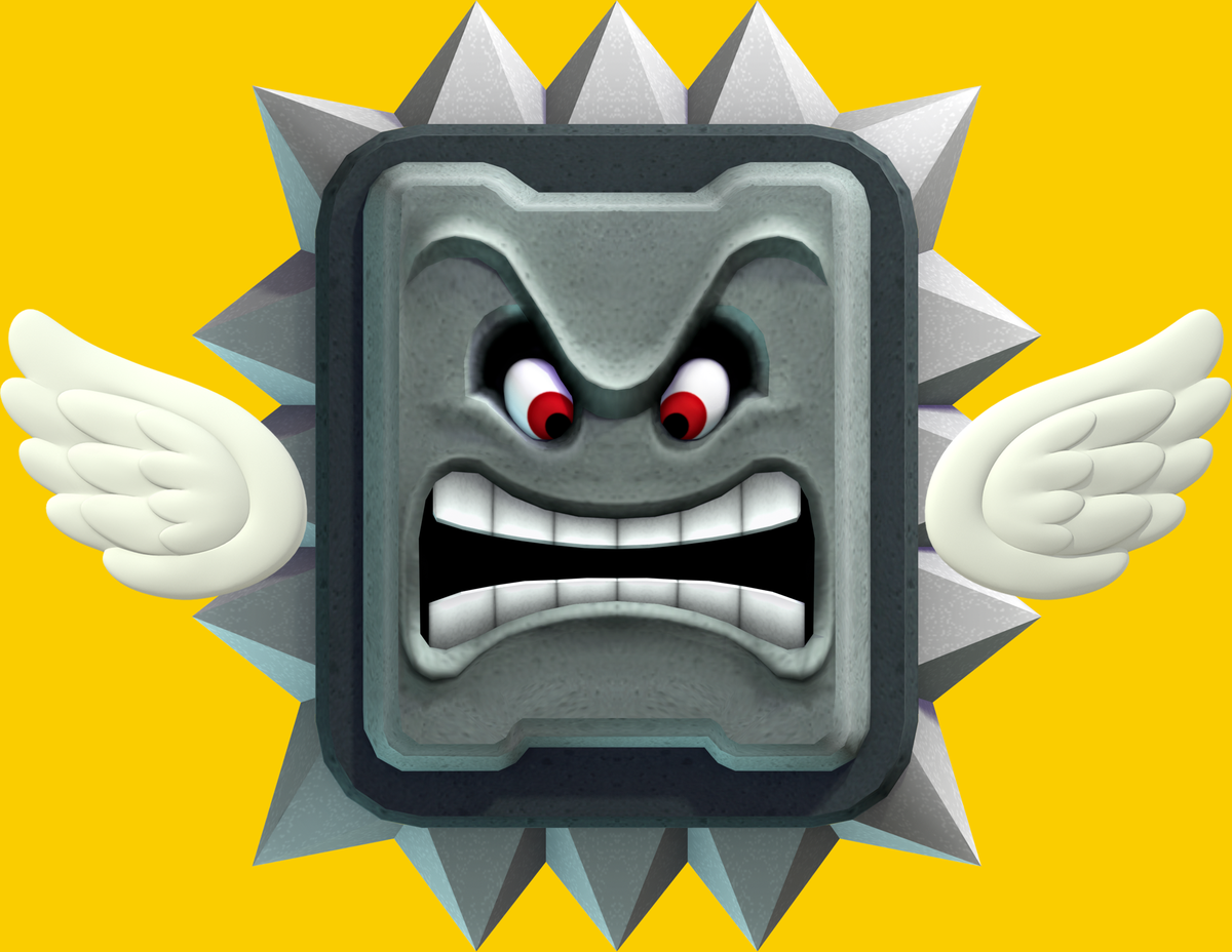 File:Winged Thwomp - Super Mario Maker.png - Super Mario Wiki, the ...