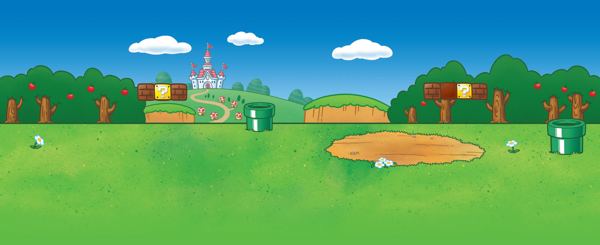 File:Mushroom Kingdom 2D Artwork.png - Super Mario Wiki, the Mario ...
