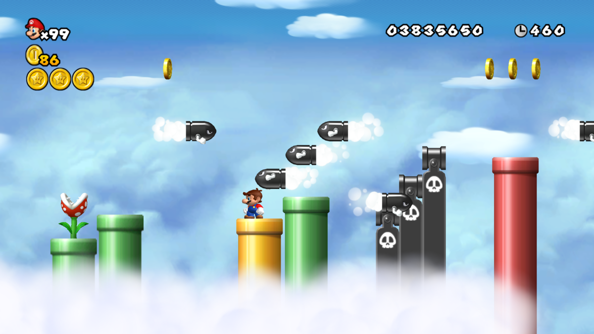 File:NSMBW Bullet Bills Screenshot.png - Super Mario Wiki, the Mario ...