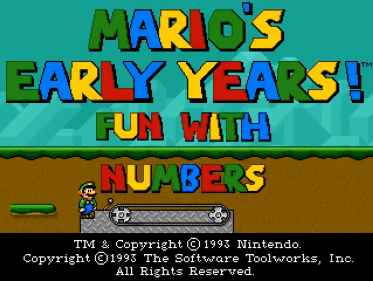 Gallery:Mario's Early Years! Fun with Numbers - Super Mario Wiki, the ...