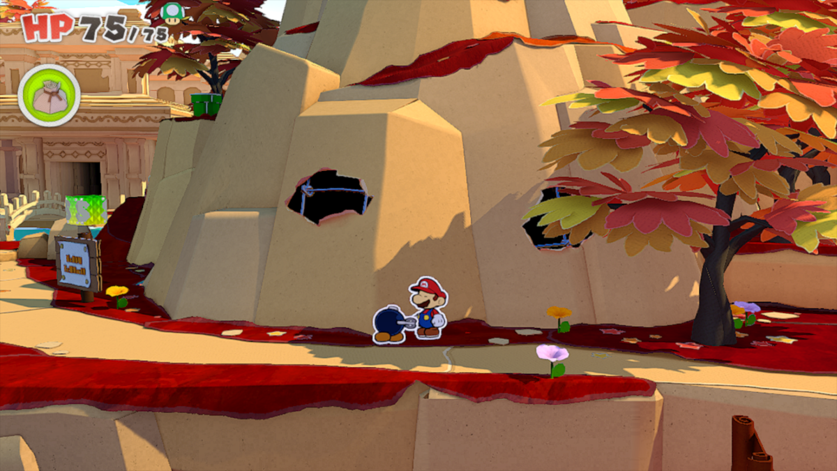 File:PMTOK Autumn Mountain Not-Bottomless Holes 8 and 9.png - Super ...