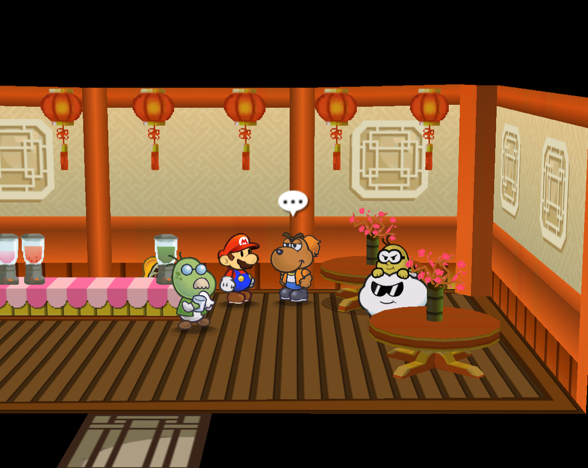 File:PMTTYD Glitzville Juice Shop Doogan.png - Super Mario Wiki, the ...