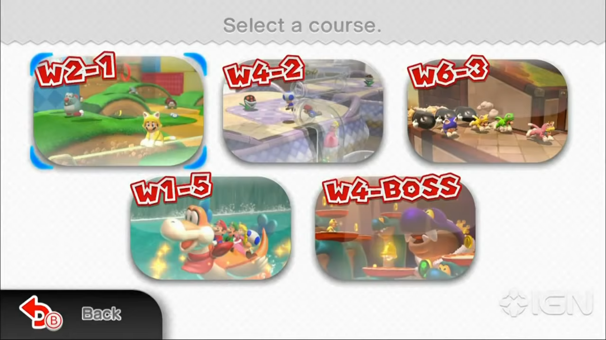 File:SM3DW Screenshot Course Select Screen E3 Demo.png - Super Mario ...
