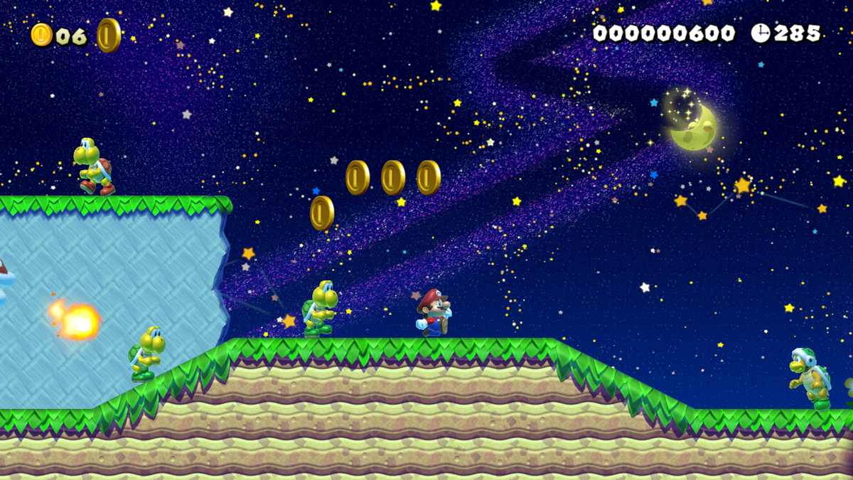File:SMM2 Moon Night.png - Super Mario Wiki, the Mario encyclopedia