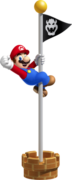 Goal Pole - Super Mario Wiki, the Mario encyclopedia