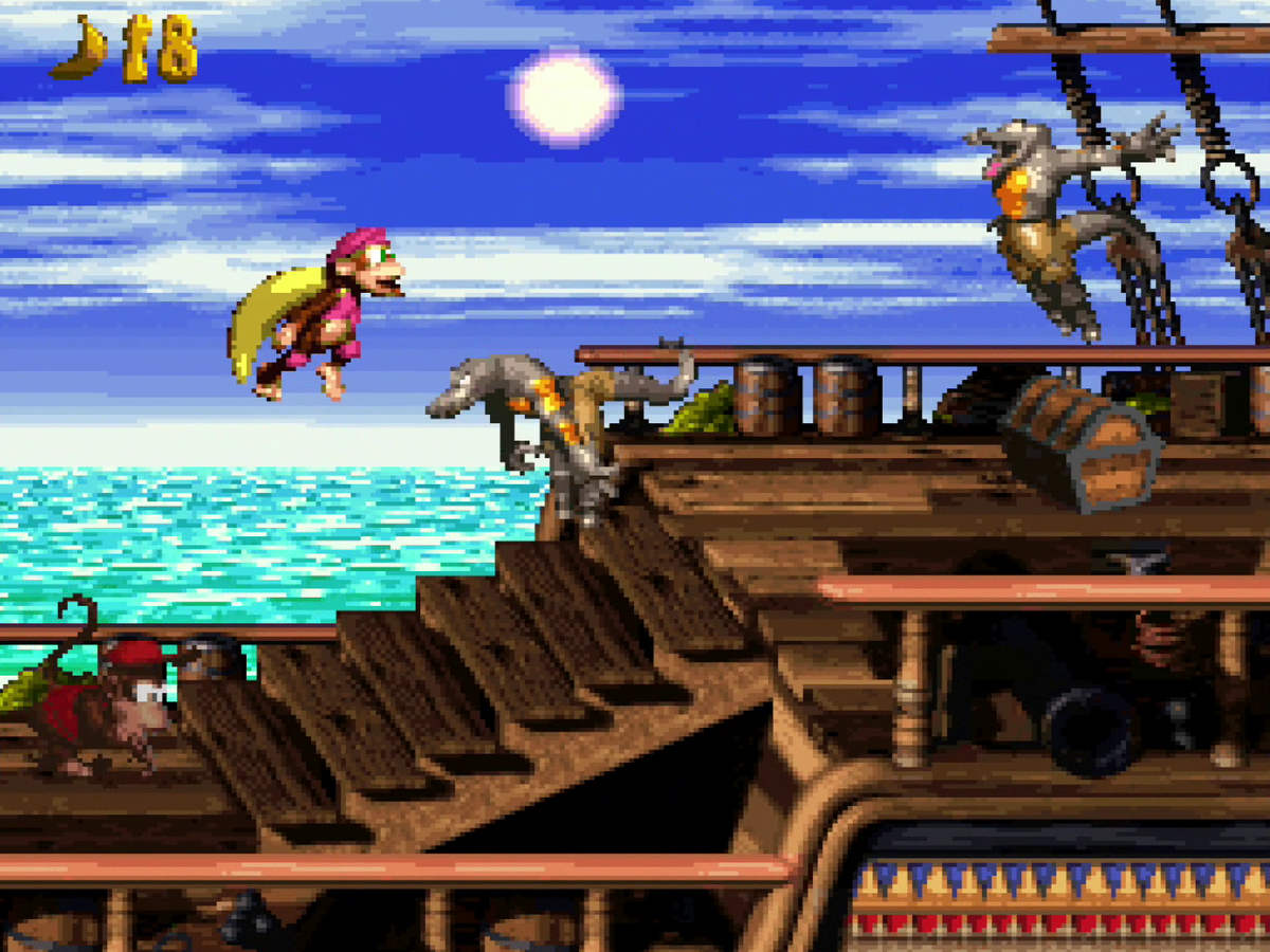 File:NM DKC2 Banner.png - Super Mario Wiki, the Mario encyclopedia