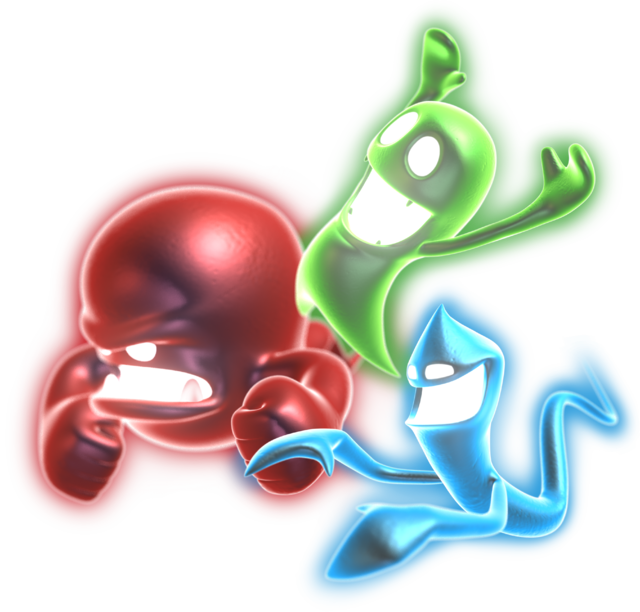 File:Three ghosts - Luigi's Mansion Dark Moon.png - Super Mario Wiki ...