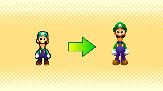 File:Luigi sprite comparison.jpg - Super Mario Wiki, the Mario encyclopedia