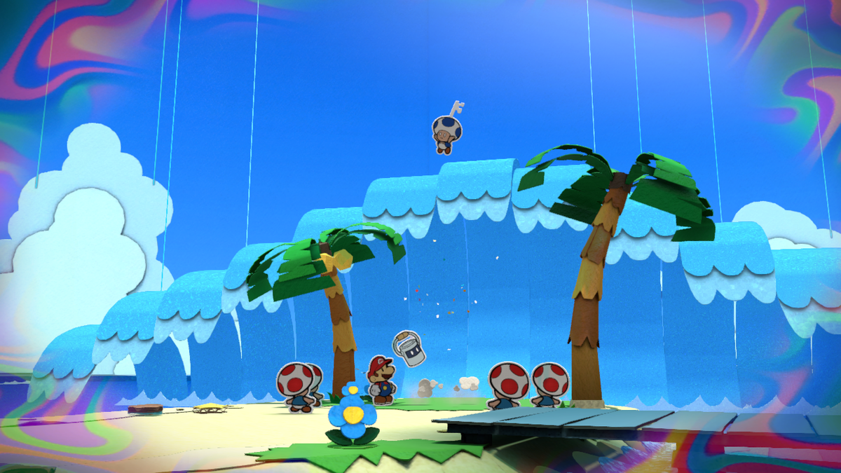 File:PMCS Bloo Bay Beach Chosen Toad jump.png - Super Mario Wiki, the ...