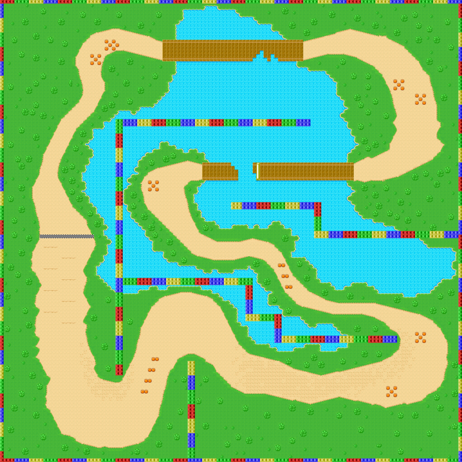 File:MKSC SNES Donut Plains 3 Map.png - Super Mario Wiki, the Mario ...