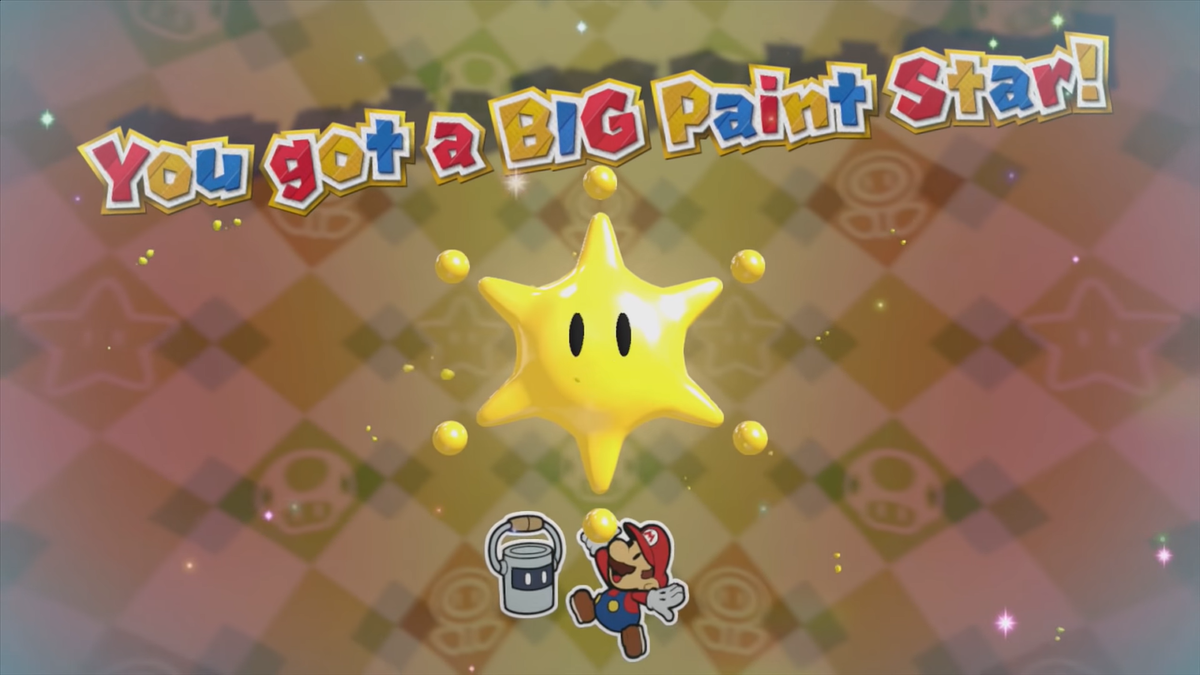 File:PMCS Golden Coliseum You Got a Big Paint Star.png - Super Mario ...