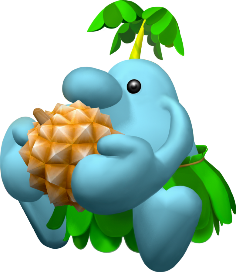 File:SMS - Blue Pianta (shadowless).png - Super Mario Wiki, the Mario ...