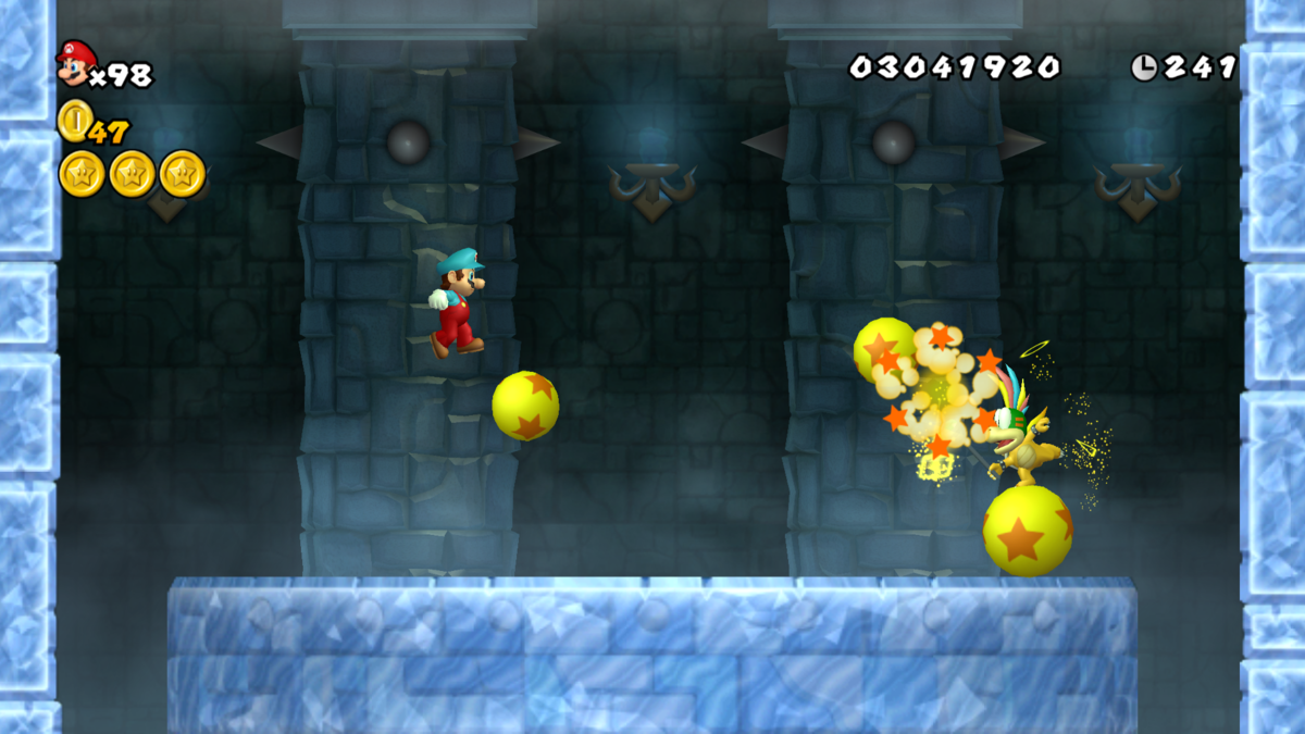 File:NSMBW Lemmy Tower Battle.png - Super Mario Wiki, the Mario ...