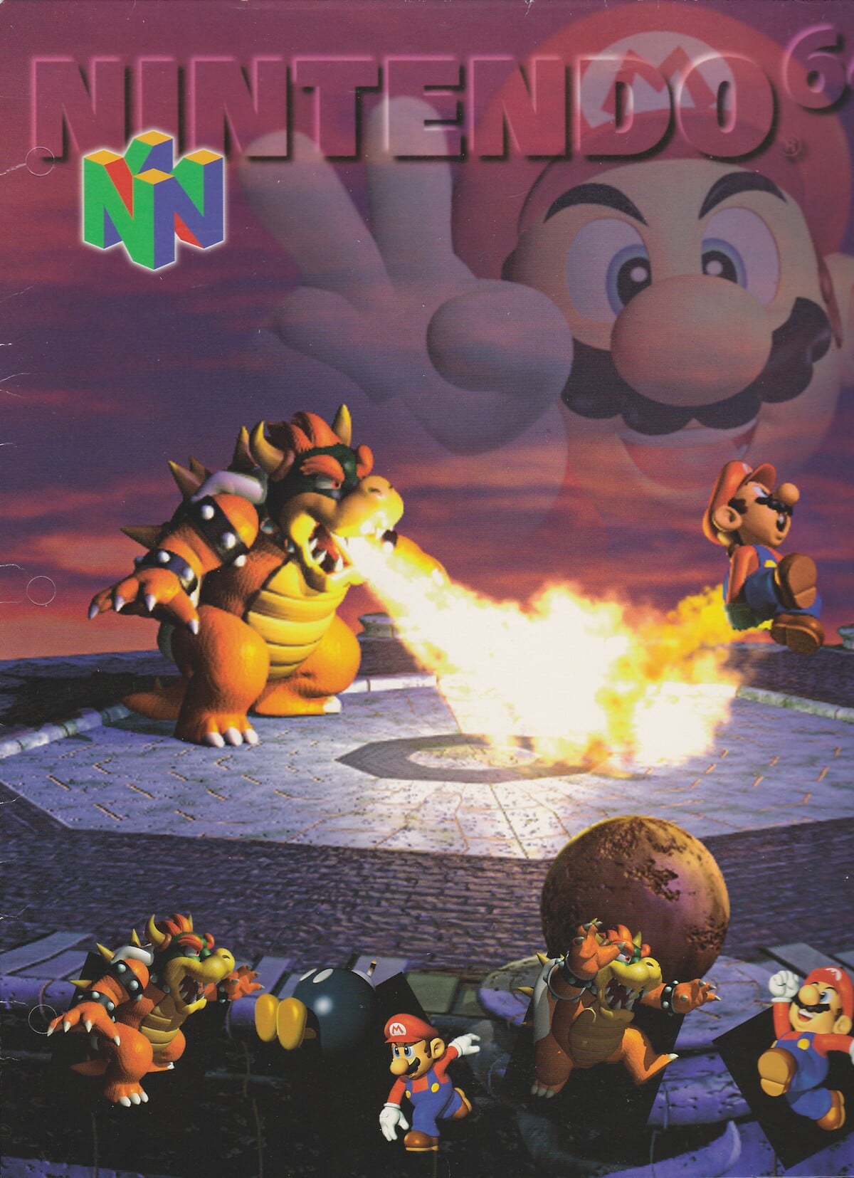File:BowserandMarioPosterSM64.jpg - Super Mario Wiki, the Mario ...