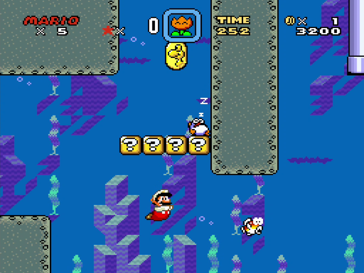 Underwater BGM (Super Mario World) - Super Mario Wiki, the Mario ...