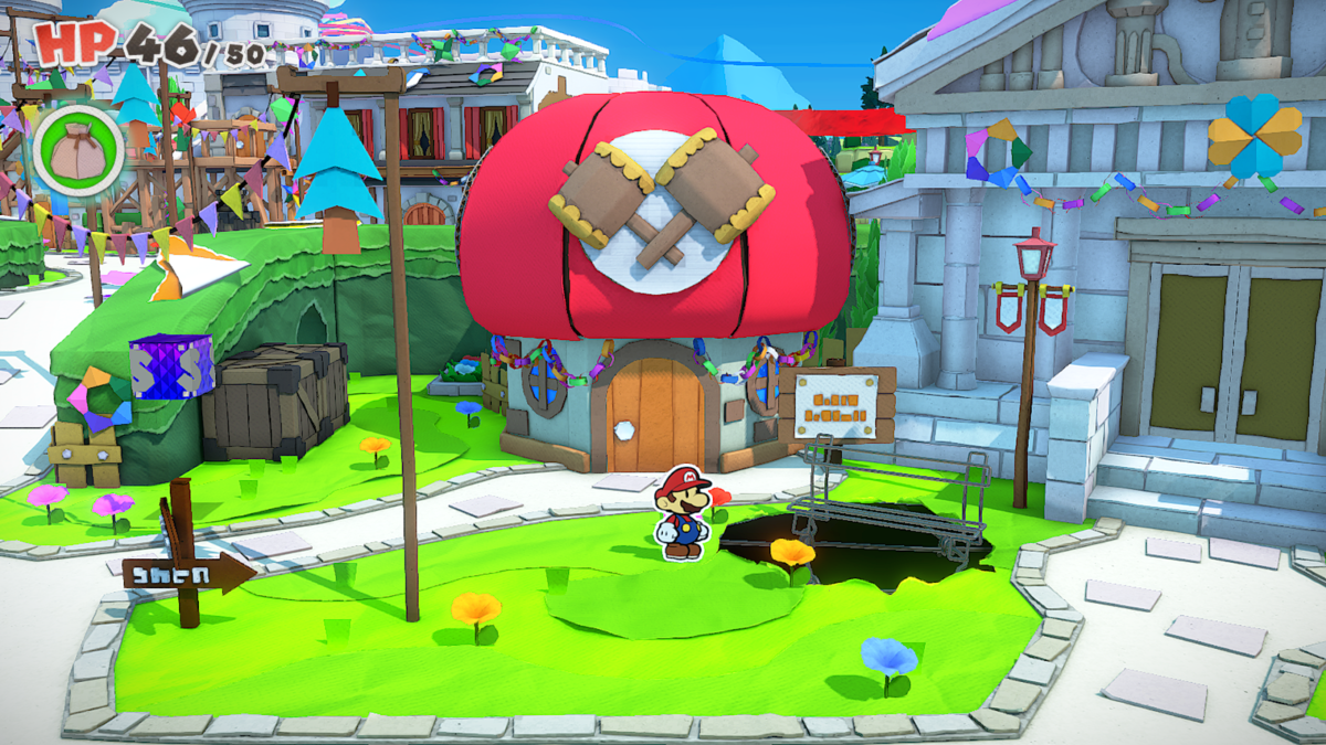 File:PMTOK Toad Town Not-Bottomless Hole 6.png - Super Mario Wiki, the ...