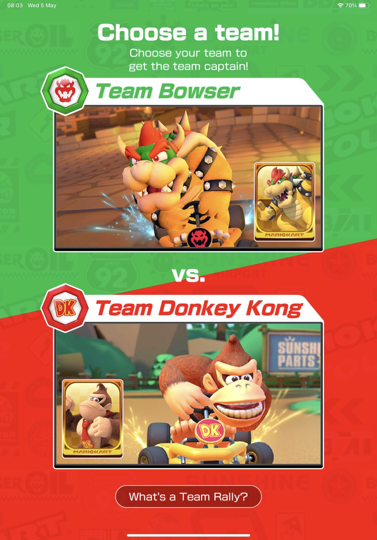 File:MKT team select Bowser vs DK.jpg - Super Mario Wiki, the Mario ...