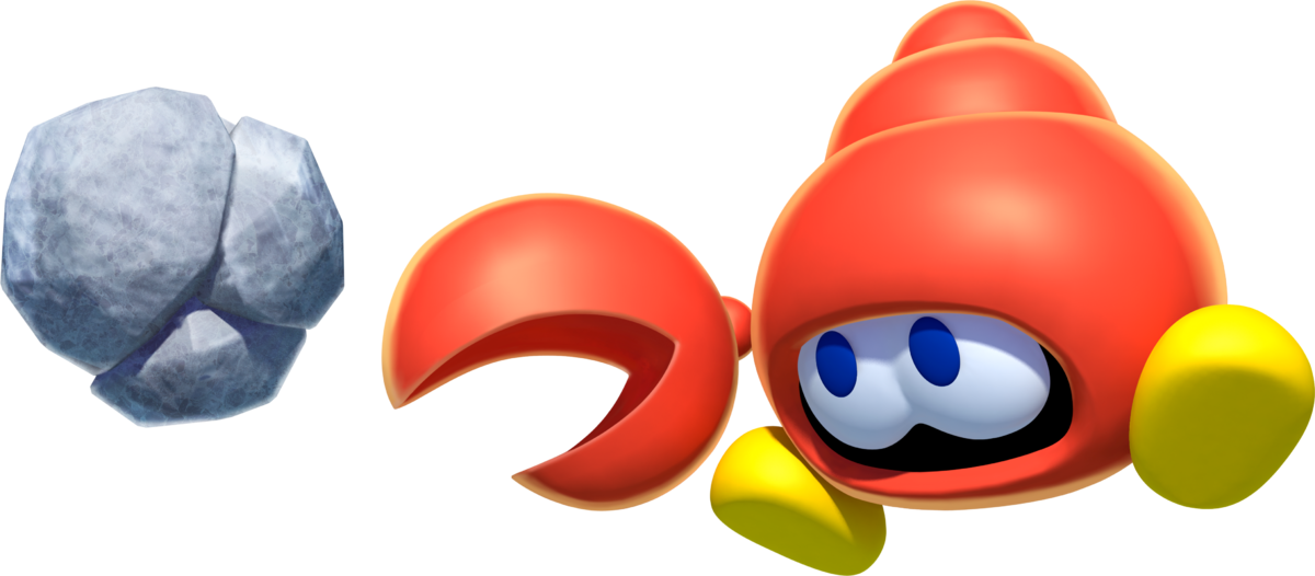 Huckit Crab - Super Mario Wiki, the Mario encyclopedia