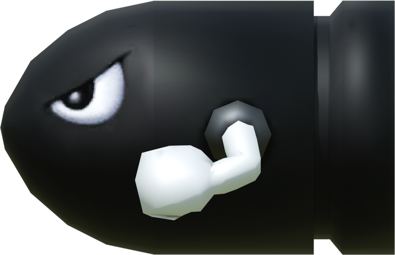 File:NSMBW Asset Model Bullet Bill.png - Super Mario Wiki, the Mario ...
