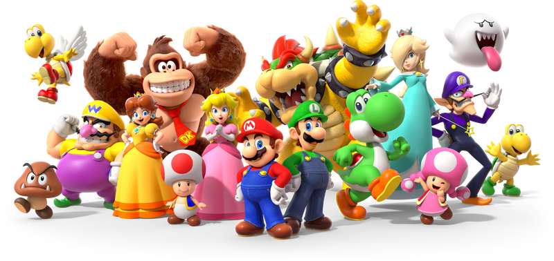 File:Super Mario group art.png - Super Mario Wiki, the Mario encyclopedia