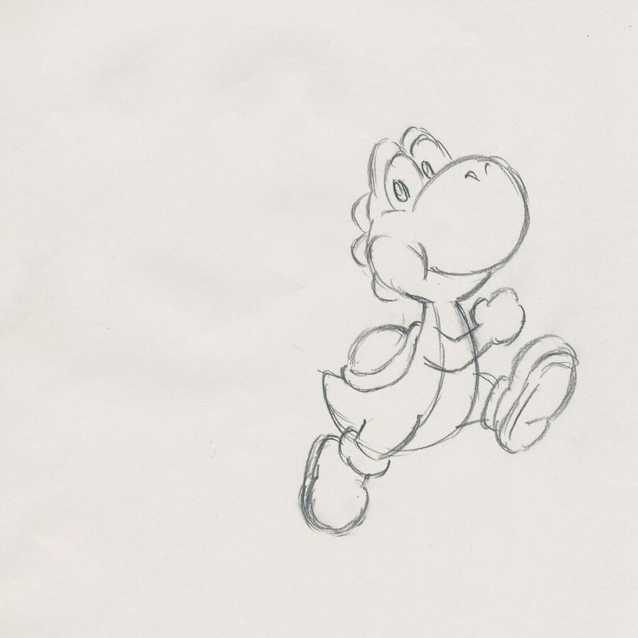 File:Instagram Masanori Sato Yoshi sketch.jpg - Super Mario Wiki, the ...