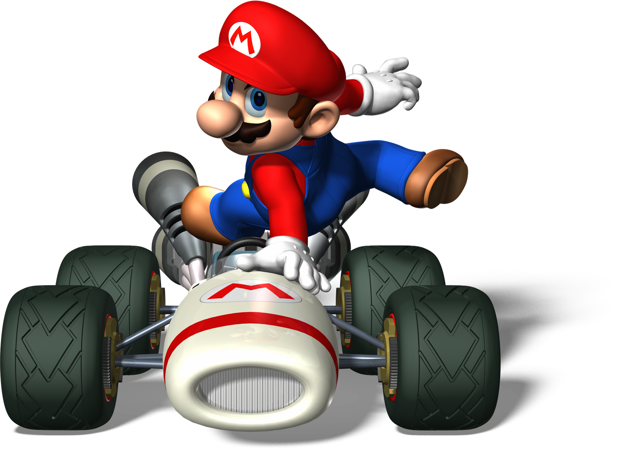File:MKDS Mario and B Dasher Cover Artwork.png - Super Mario Wiki, the ...