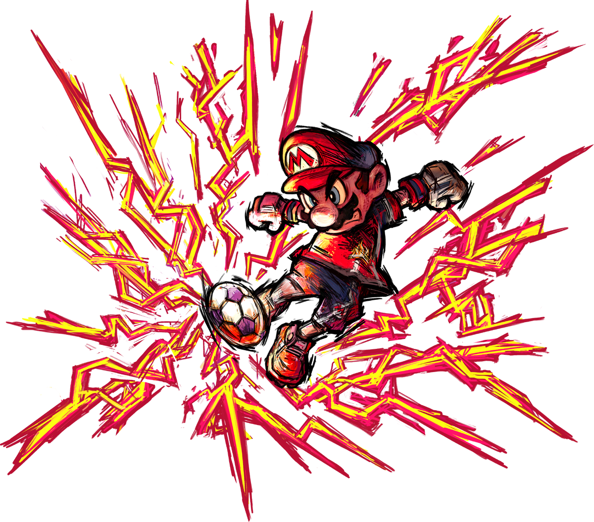 File:Mario Promo - Super Mario Strikers.png - Super Mario Wiki, the ...