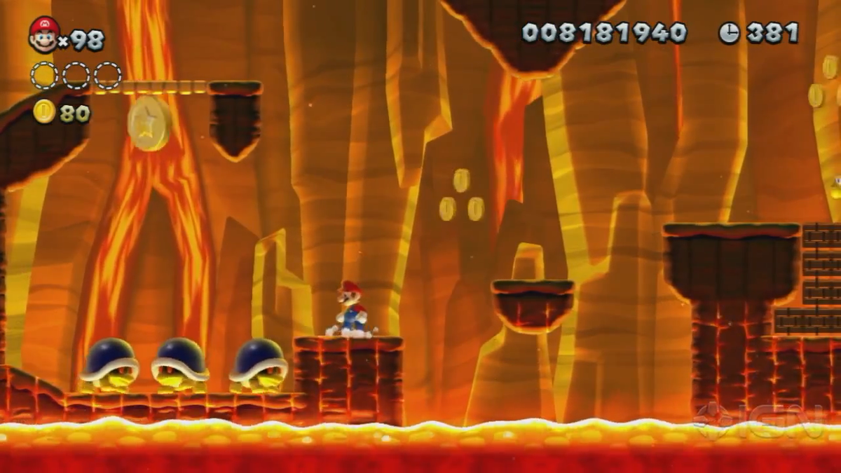 File:NSMBURisingTidesofLava.png - Super Mario Wiki, the Mario encyclopedia