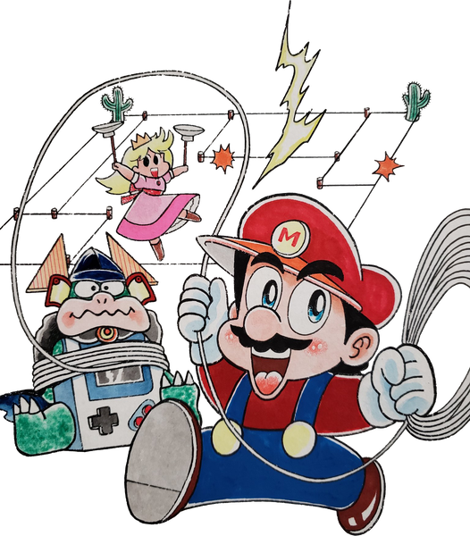 File:Qix art KC Mario.png - Super Mario Wiki, the Mario encyclopedia