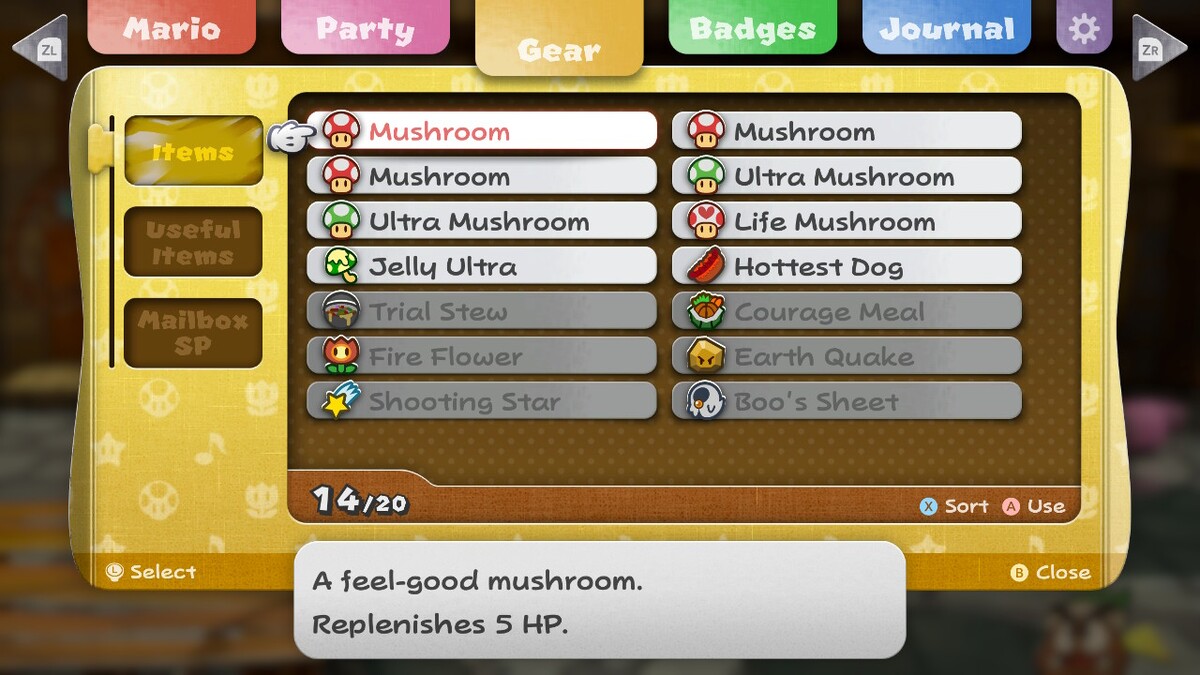 File:PMTTYDNS Item Menu.jpg - Super Mario Wiki, the Mario encyclopedia