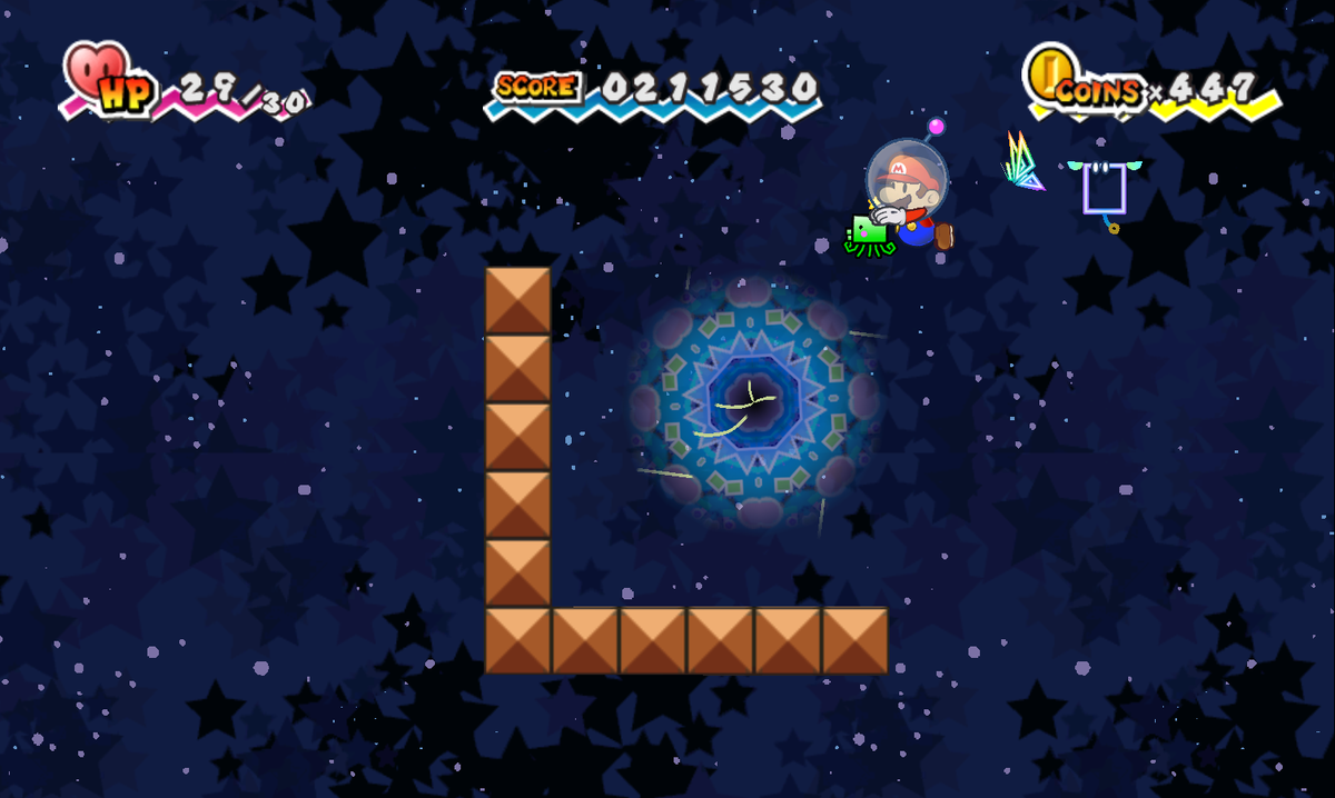 File:SPM Outer Space Blue Squarp Hole.png - Super Mario Wiki, the Mario ...