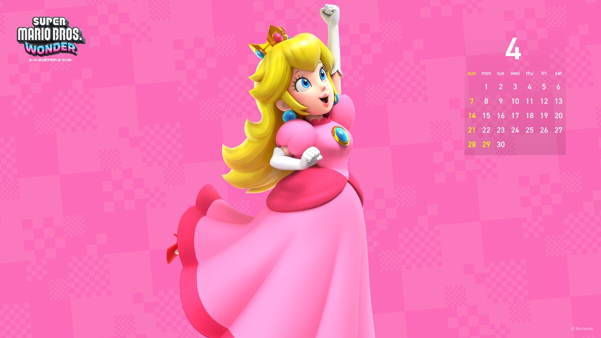 File:SMBW Artwork Wallpaper (April) 2.jpg - Super Mario Wiki, the Mario ...