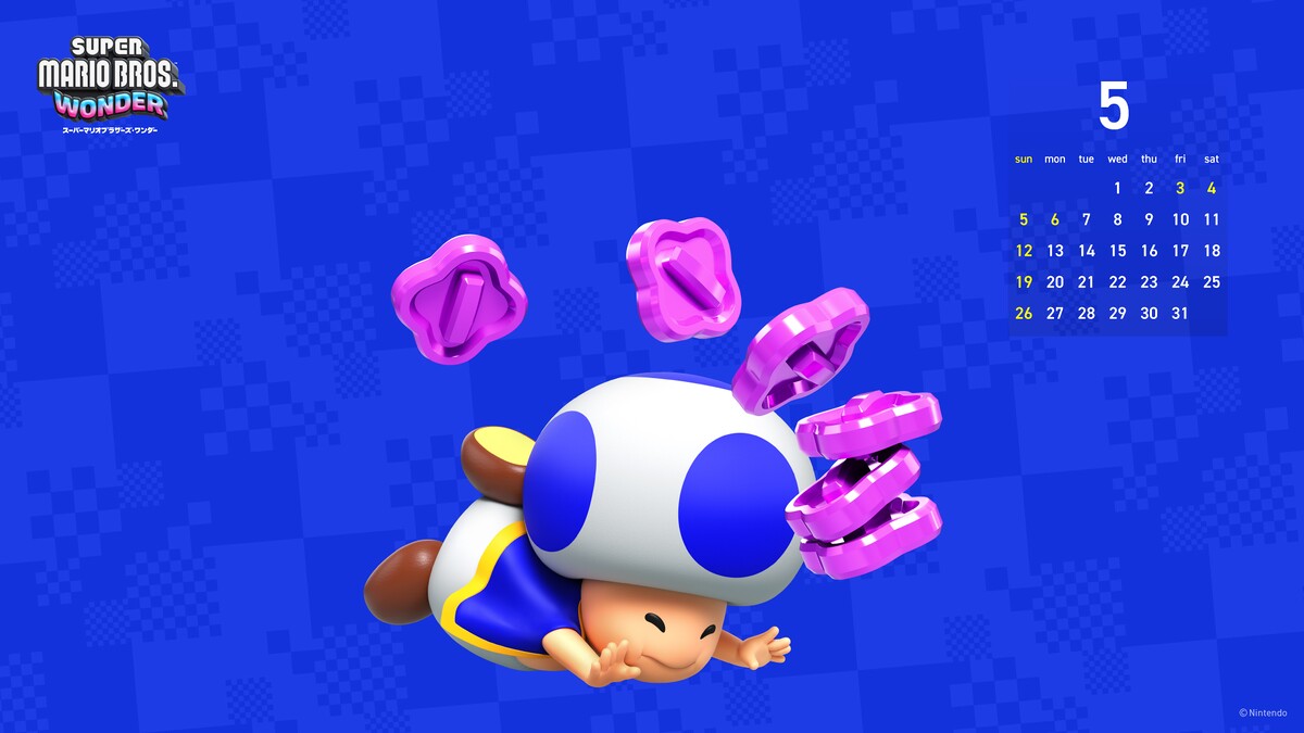 File:SMBW Artwork Wallpaper (May) 2.jpg - Super Mario Wiki, the Mario ...