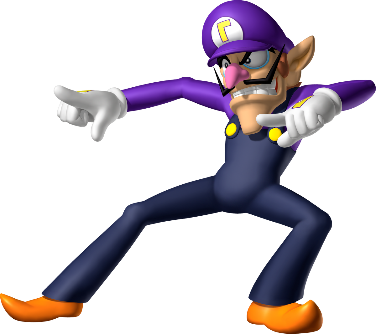 File:Waluigi Artwork - Mario Party DS.png - Super Mario Wiki, the Mario ...