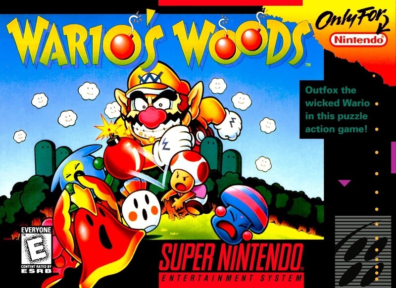 File:Wario's Woods SNES Box NA E Rating.jpg - Super Mario Wiki, the ...