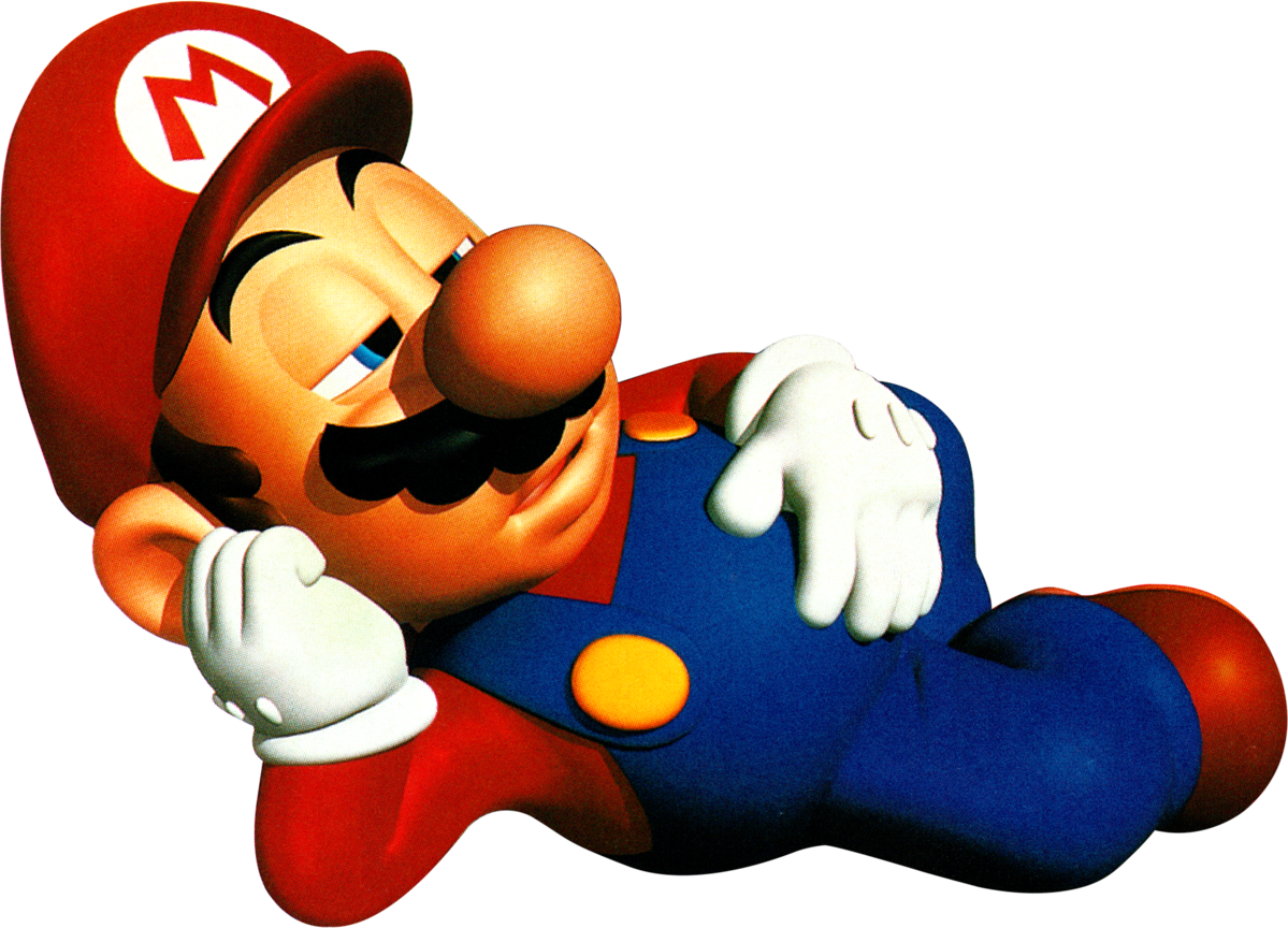 File:SM64 Mario Sleeping Artwork Alt.png - Super Mario Wiki, the Mario ...