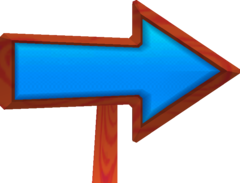 Arrow Sign - Super Mario Wiki, the Mario encyclopedia