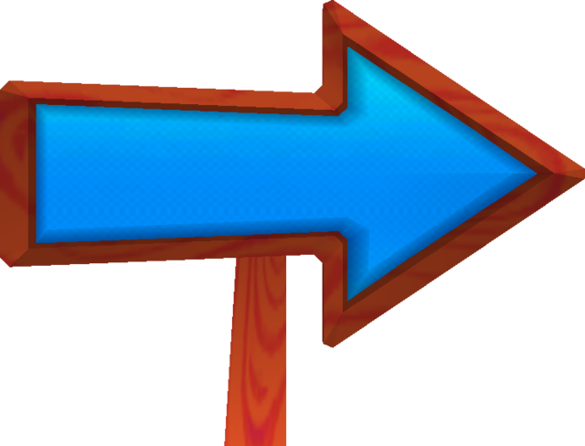 File:SMG Asset Model Arrow Sign.png - Super Mario Wiki, the Mario ...