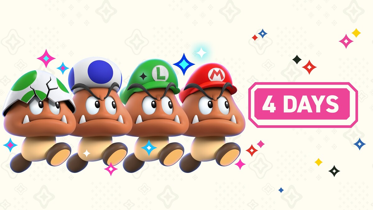 File:SMBW 4 Days Promo Artwork.jpg - Super Mario Wiki, the Mario ...