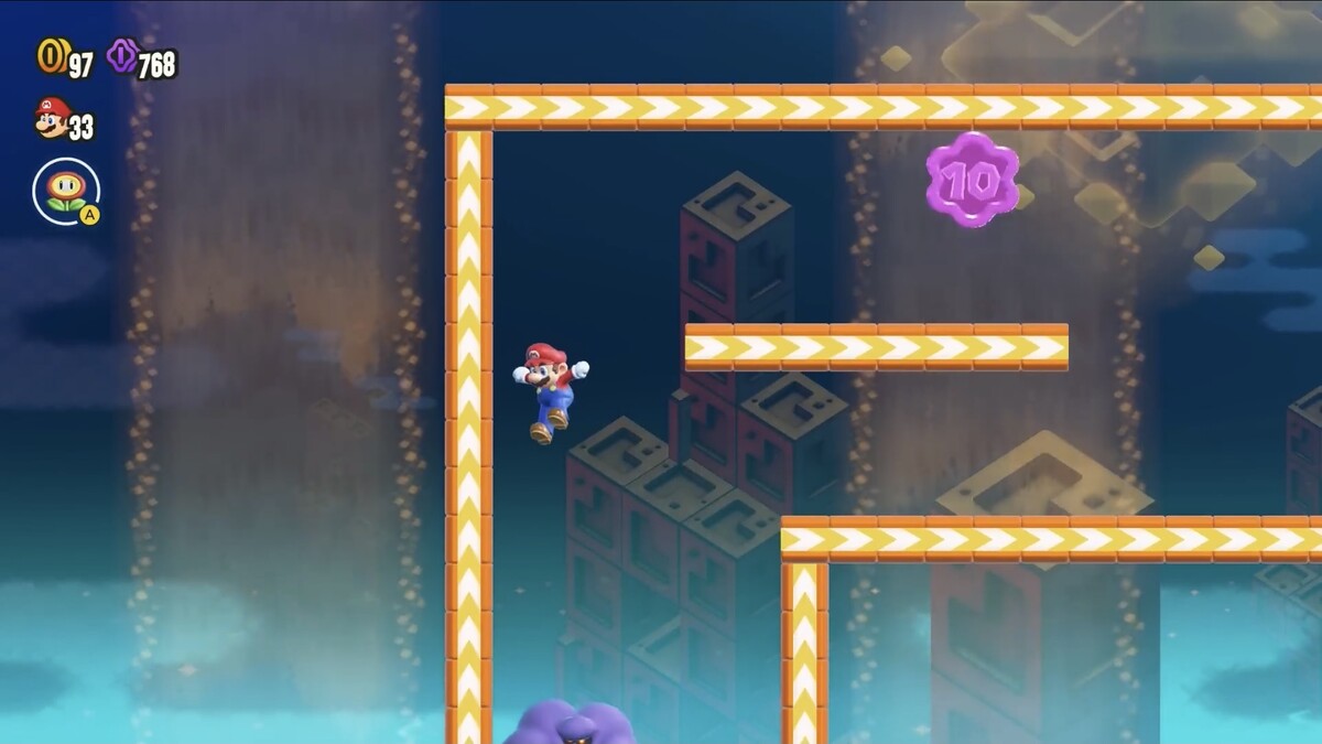 File:SMBW The Final Trial Zip Track Dash second 10-flower coin.jpg ...