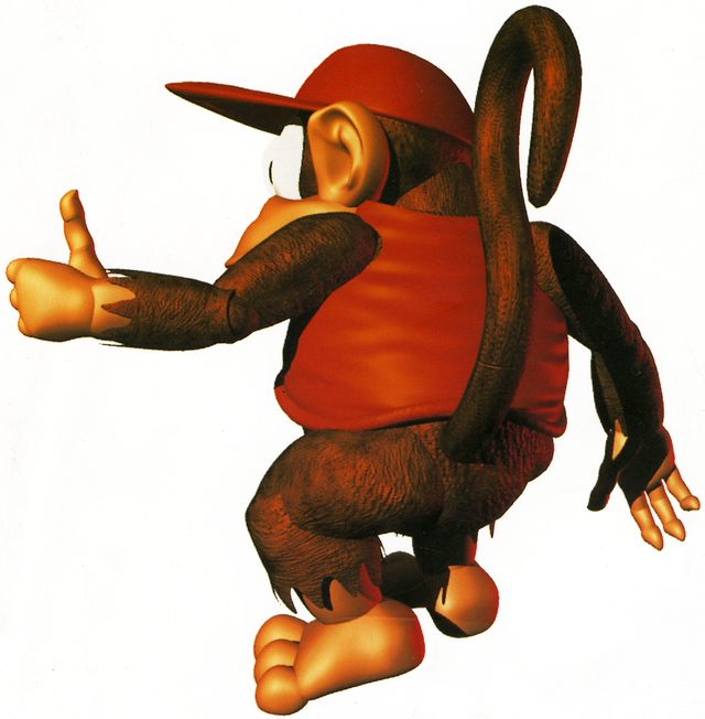 File:Diddy Kong thumbs up DKC.png - Super Mario Wiki, the Mario ...