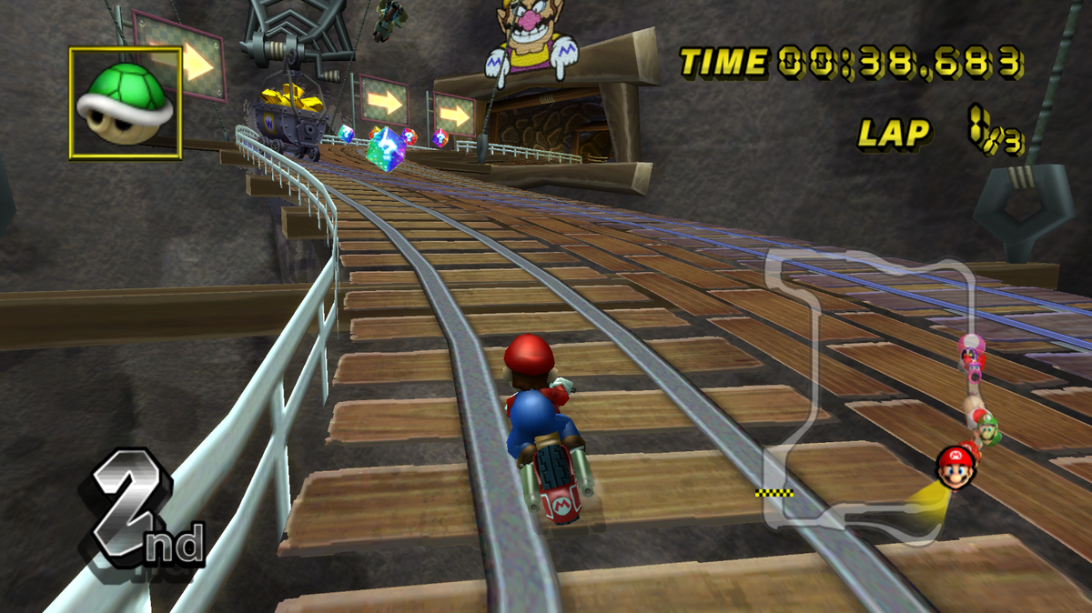 File:MKW Wario's Gold Mine Split Path.png - Super Mario Wiki, the Mario ...
