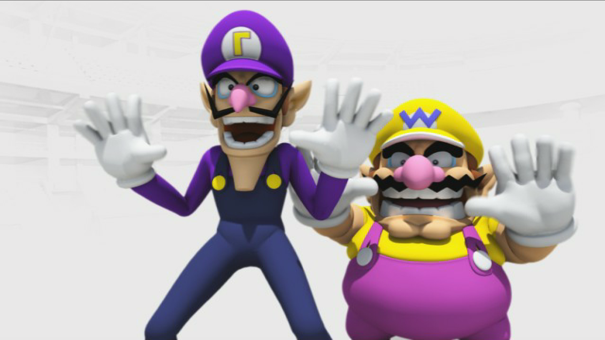 File:MSM Wario and Waluigi scream.png - Super Mario Wiki, the Mario ...