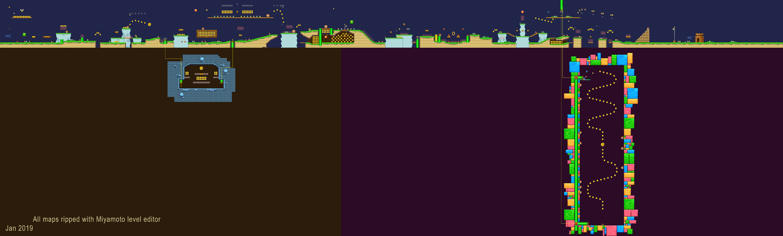 File:NSMBU Acorn Plains Way Map.png - Super Mario Wiki, the Mario ...