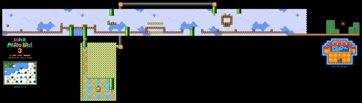 File:SMAS SMB3 World 5-5 Map.png - Super Mario Wiki, the Mario encyclopedia