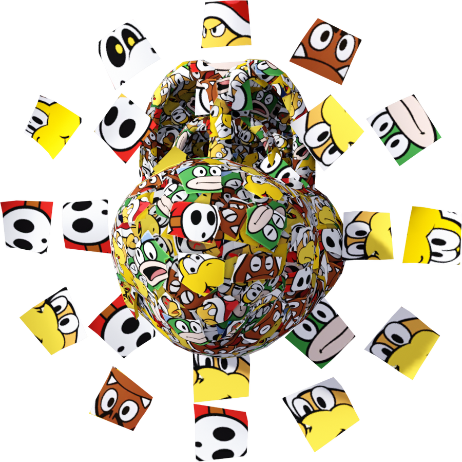 File:PMTOK PaperMistakeBuzzyBeetleProjectile Render.png - Super Mario ...