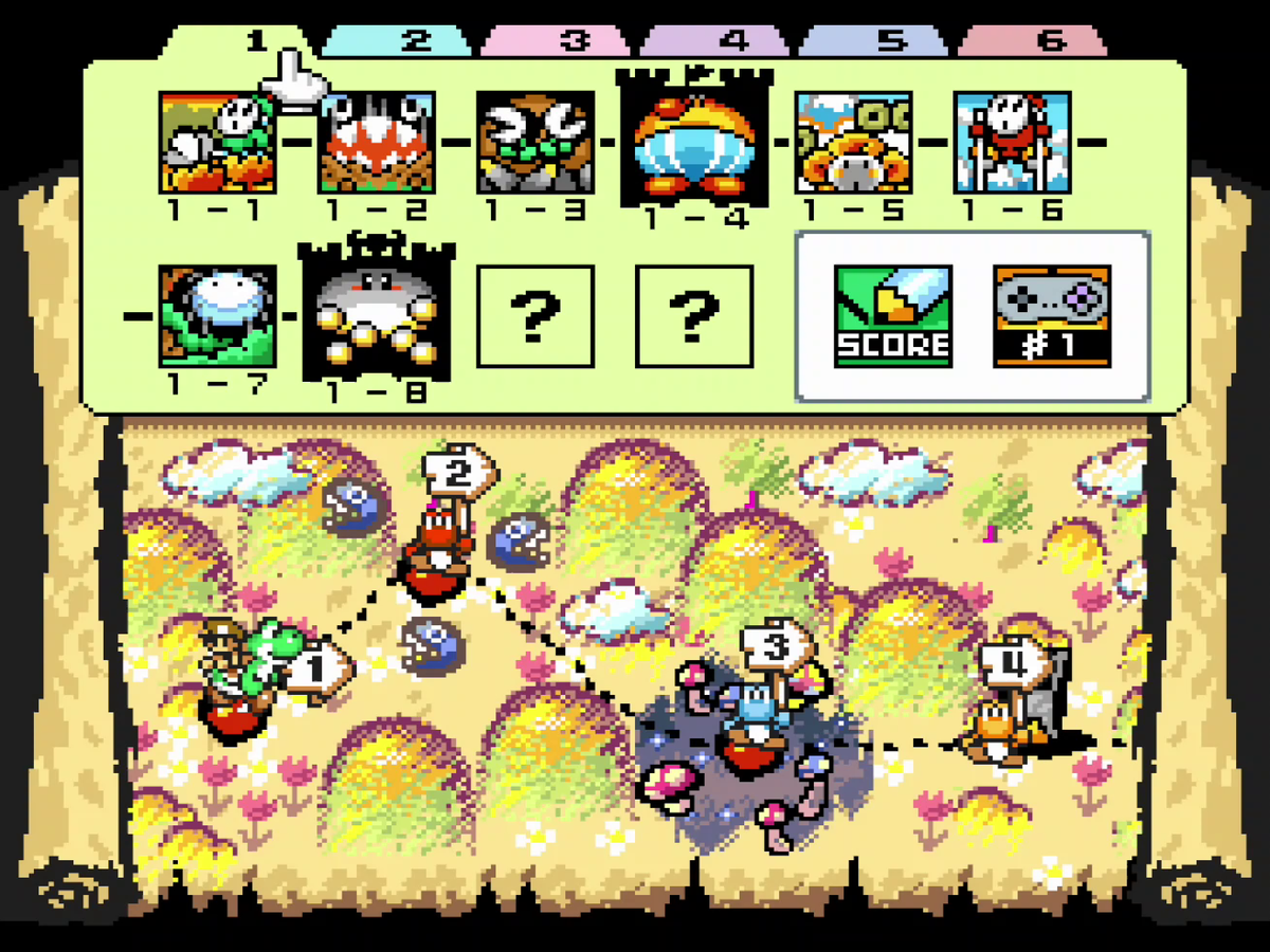 File:NM SMW2 Map Screen.png - Super Mario Wiki, the Mario encyclopedia